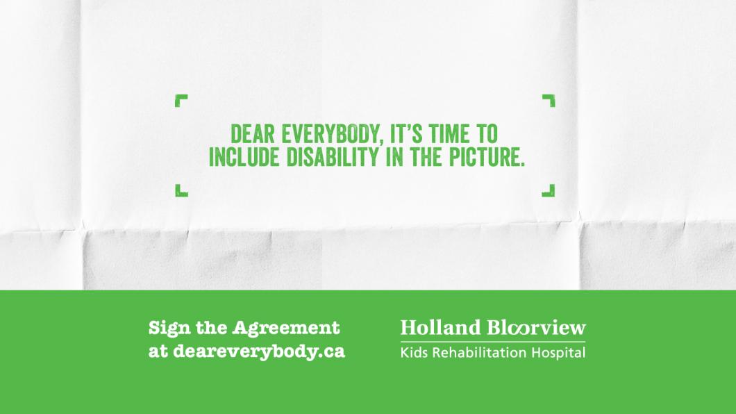 Holland Bloorview Calls For Disability Inclusion In Mainstream Media